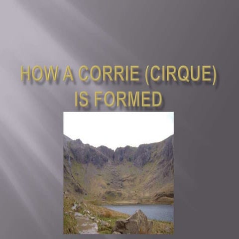 Corries | PPTX