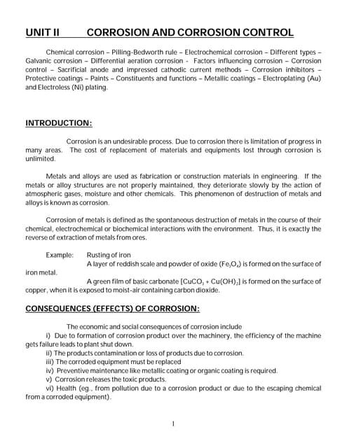 Factors affecting corrosion & control measures | PDF