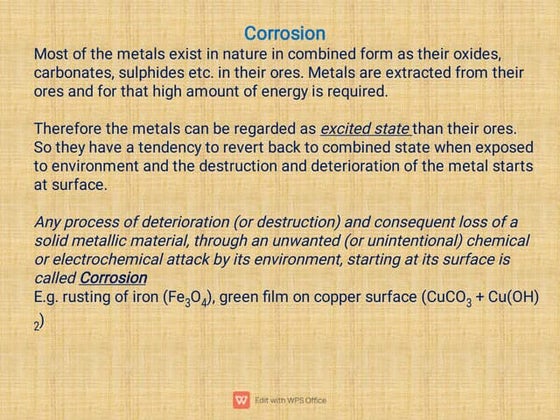 Wet corrosion and its types with mechanisms | PDF