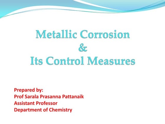 Wet corrosion and its types with mechanisms | PPT
