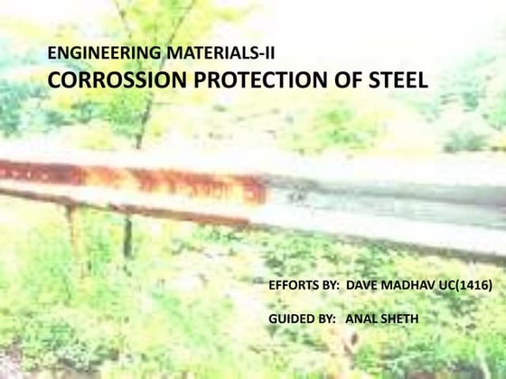 Anodic protection for corrosion prevention | PDF
