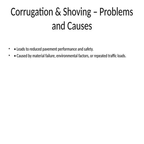 Pavement failures and maintenance | PPTX