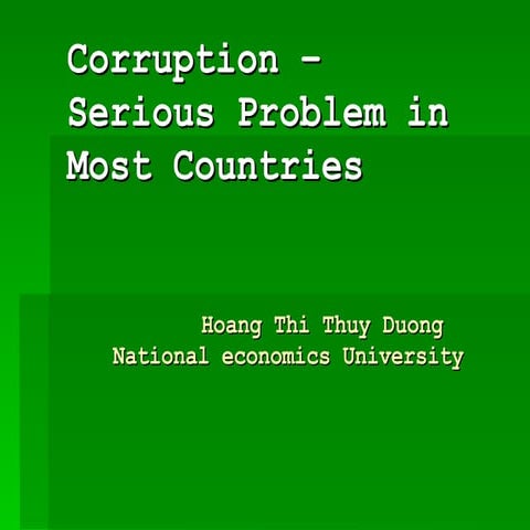 Corruption on poverty | PDF
