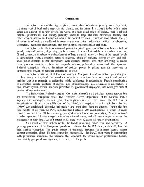 Corruption PPT | PPT