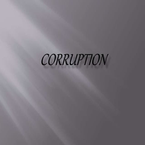 Corruption | PPT