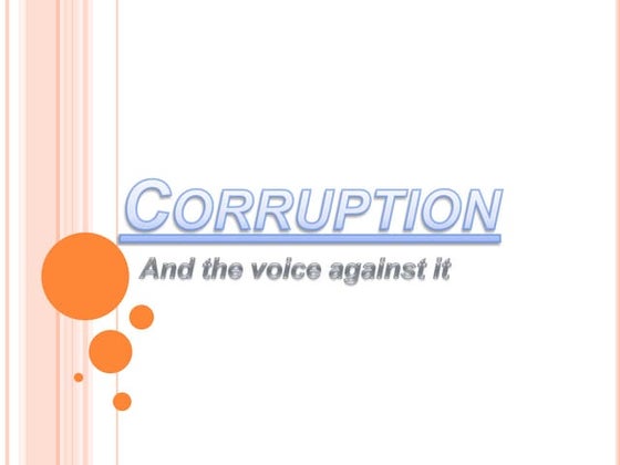 Corruptionppt 121230042022-phpapp02 | PPT