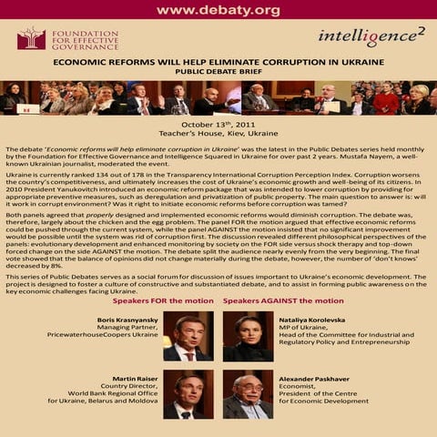 Economic reforms will help eliminate corruption in Ukraine | PDF