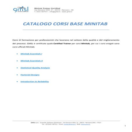 Minitab - getting started | PDF