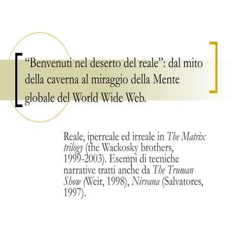 Il codice segreto della trilogia Matrix: introduzione | PPT