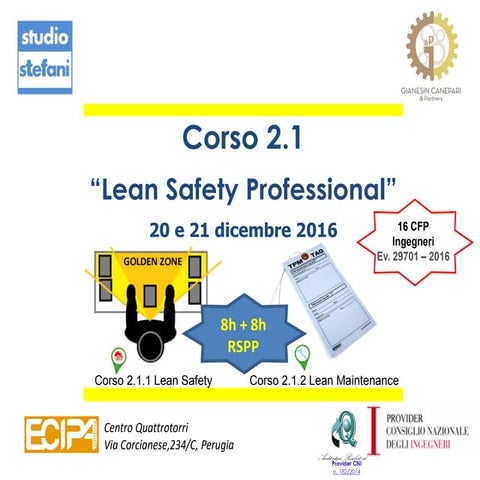 Corso Lean Safety Professional | PPT