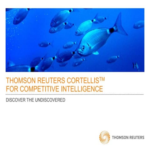 Cortellis for CI Slides | PDF