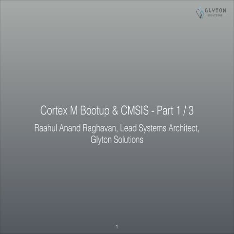 ARM® Cortex M Boot & CMSIS Part 1-3 | PDF