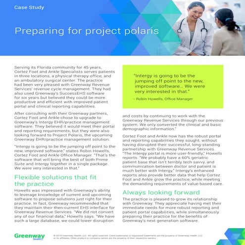 Greenway Health HealthLinc Case Study | PDF