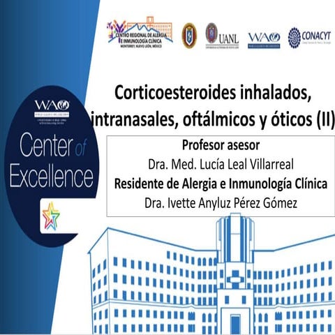 Corticoesteroides inhalados, intranasales, oftálmicos y (II) | PDF