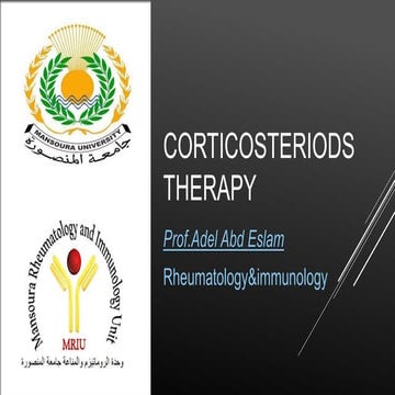 Corticosteroid therapy | PPT