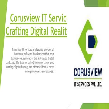 Corusview IT Services: software development | PPT