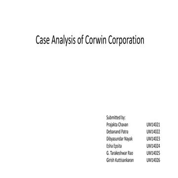 Corwin corporation | PPT
