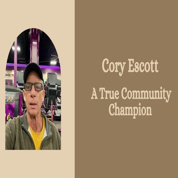 Cory Escott - A True Community Champion | PDF