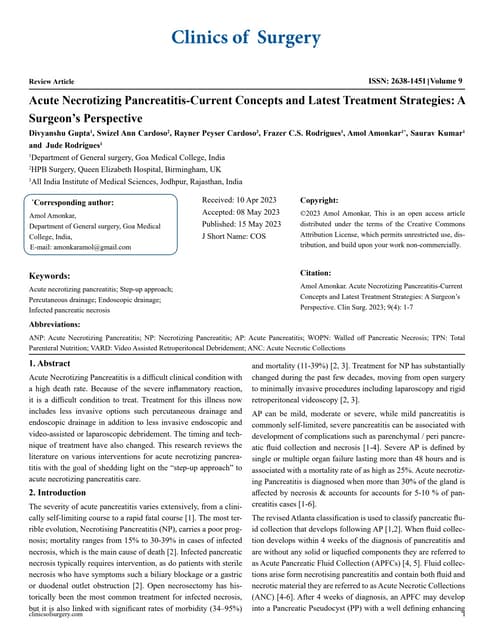 Acute pancreatitis final presentation... | PPT
