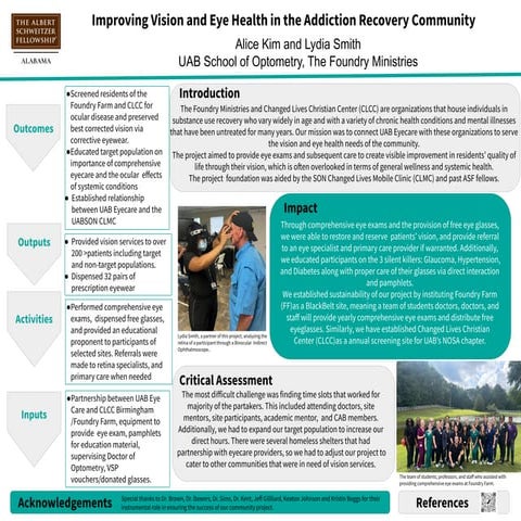 Albert Schweitzer Fellowship of Alabama COS 2024 Posters | PPT