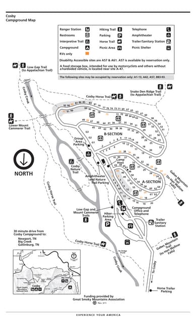 Great Smoky Mountain National Park- Cades Cove CampGround Map | PDF