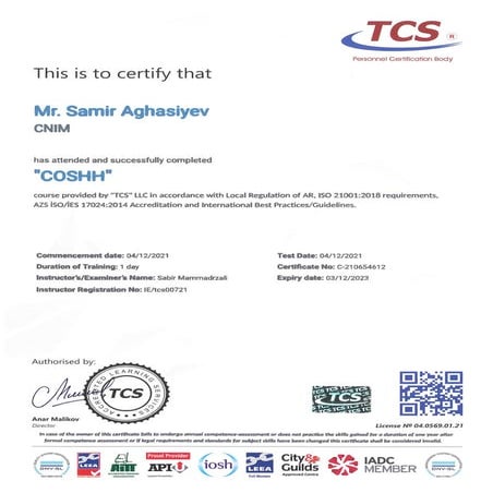 Coshh | PDF