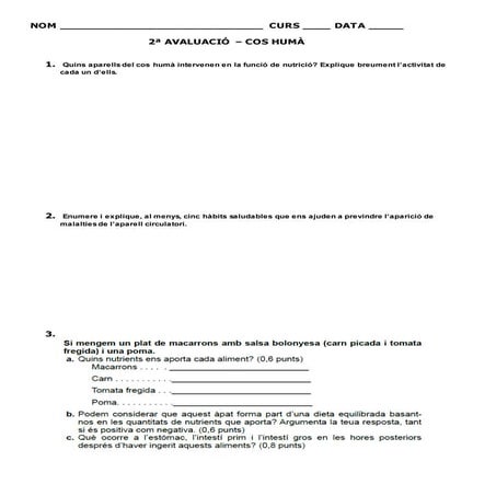 EXAMEN Cos huma | PDF