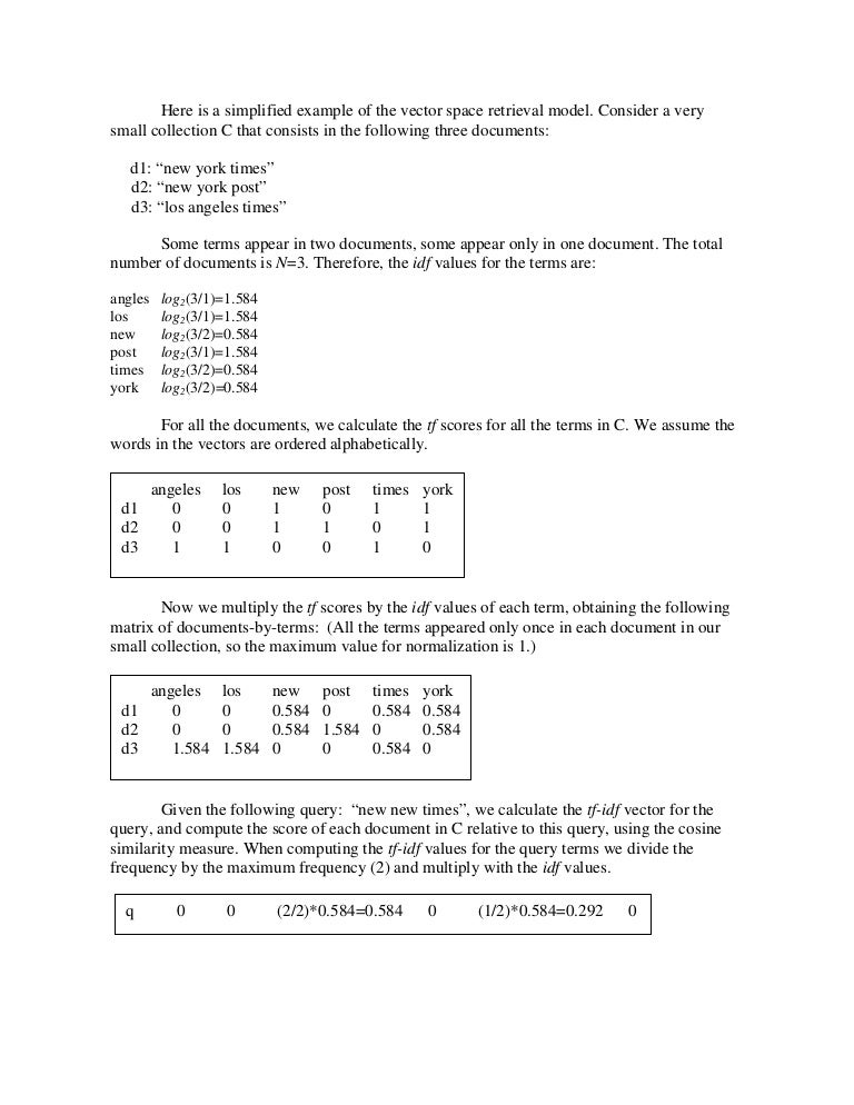 Cosine tf idf_example