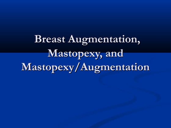 Breast augmentation | PPT