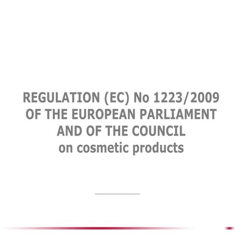 Cosmetic directive 1223 2009 major changes | PDF