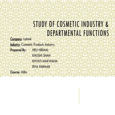 Cosmetic_Industry_Lakme_Presentation 1 (1).pptxBHVYT | PPTX