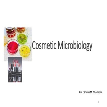 Cosmetic microbiology | PDF