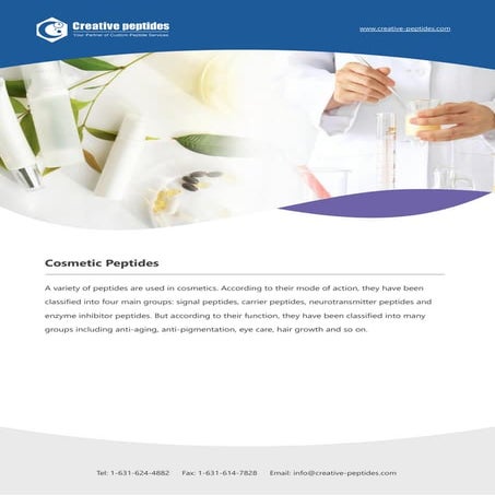 Cosmetic peptides and related services | PDF