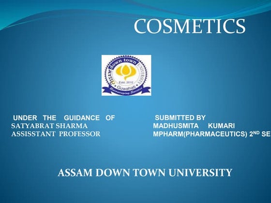 Classification of cosmetics by ankit srivastava | PPT