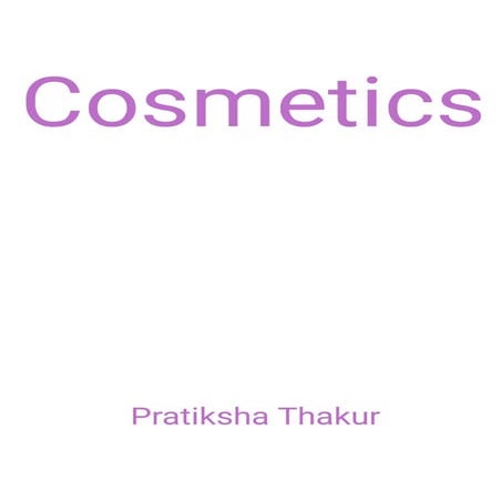 Cosmetics | PDF