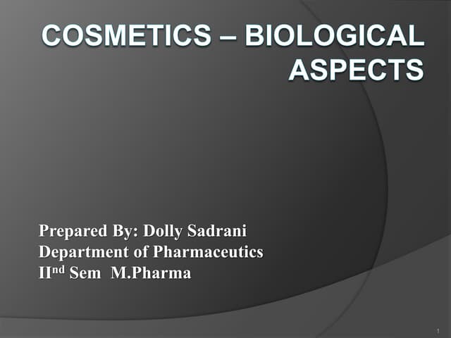 Design of cosmeceutical product : Sun protection | PPTX