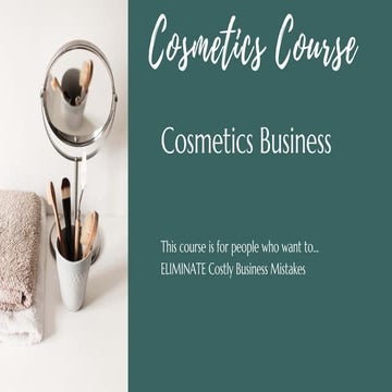 Cosmetics business | PDF