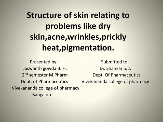 Blemishes: cosmetic related skin problem | PDF | Skin and Dermatology ...