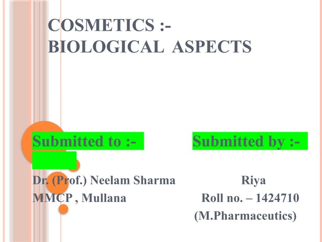 Milady Ch7 Skin Structure, Growth, Nutrition UPDATED | PPTX