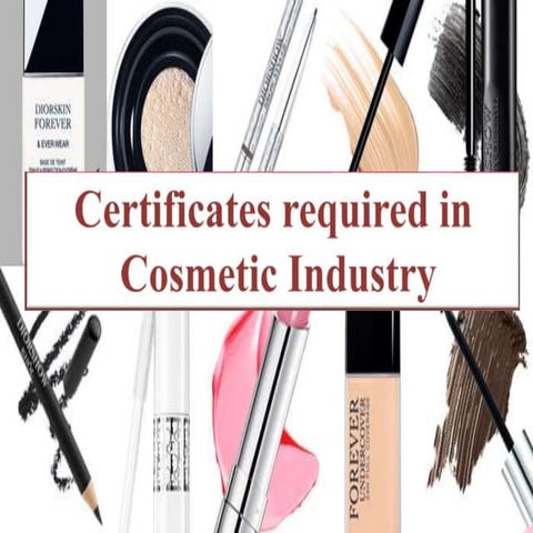 Cosmetics's certificates | PPTX