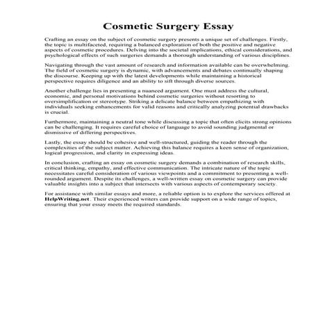 Cosmetic Surgery Essay.pdf