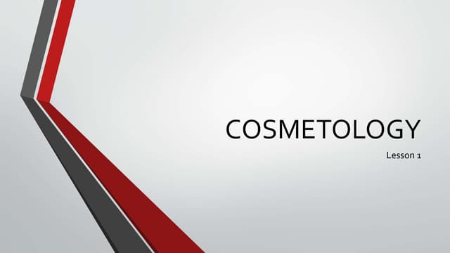 Introduction to cosmetology | PPTX