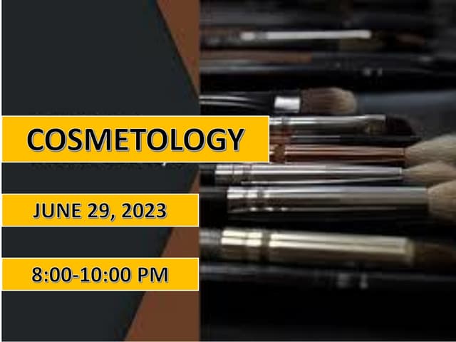 Cosmetology Examination BTLED (Examination) | PPTX