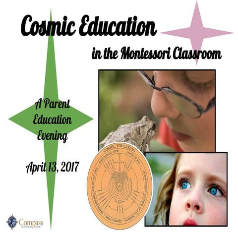 "Cosmic Education in the Montessori Classroom: A Parent Education ...