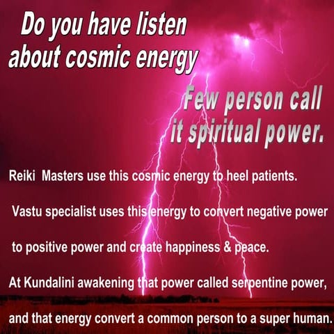 Cosmic power | PPT