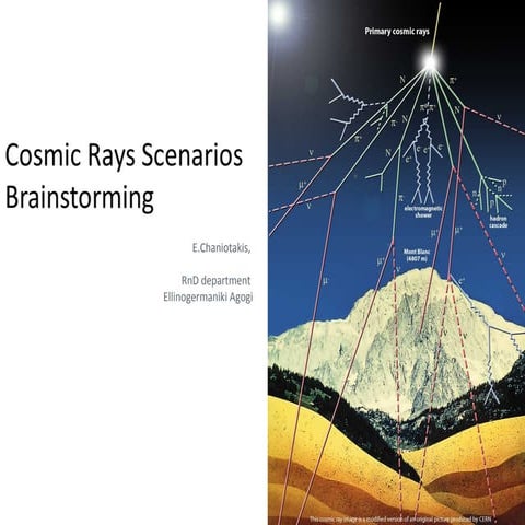 Cosmic ray scenarios brainstorming | PPT