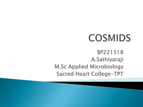 Cosmid | PPTX