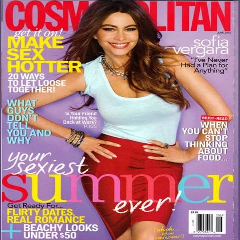 Cosmo magazine June 2013 what is on your mind | PPTX
