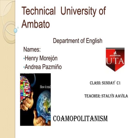 Cosmopolitanism | PPTX