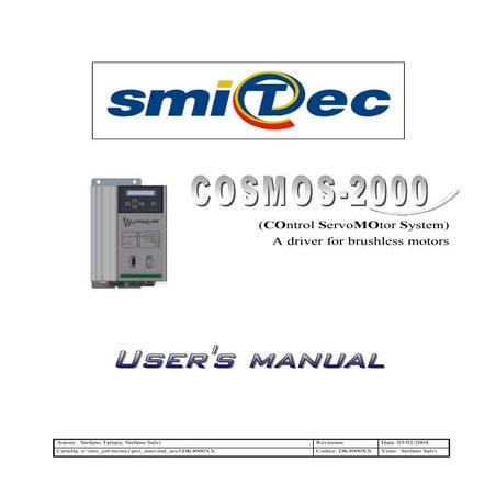 COSMOS-2000_UK.pdf controlador de motores passo a passo | PDF